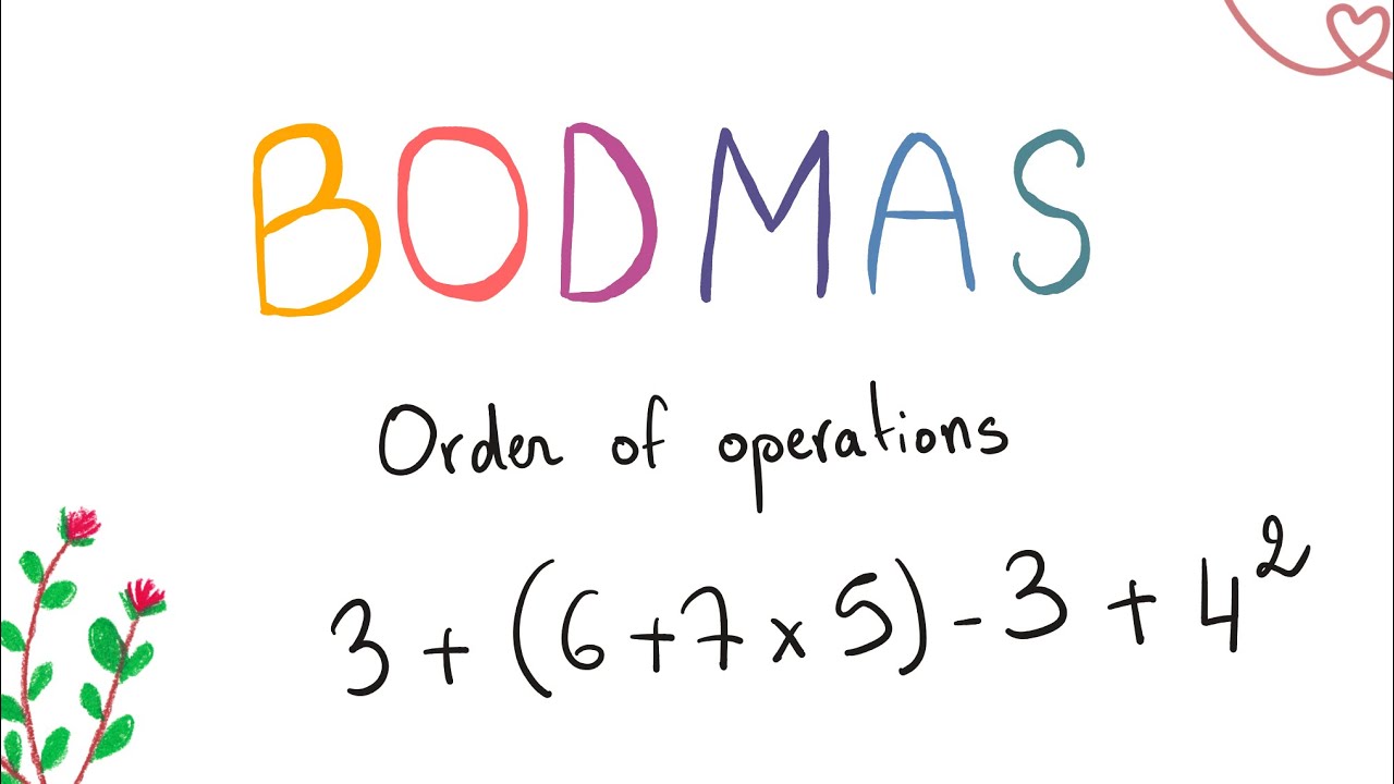 Order of operations: BODMAS Concept and Practice - YouTube