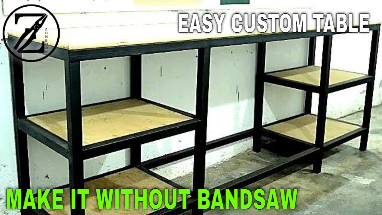 how to build metal workbench table simple easy and beautiful diy ...