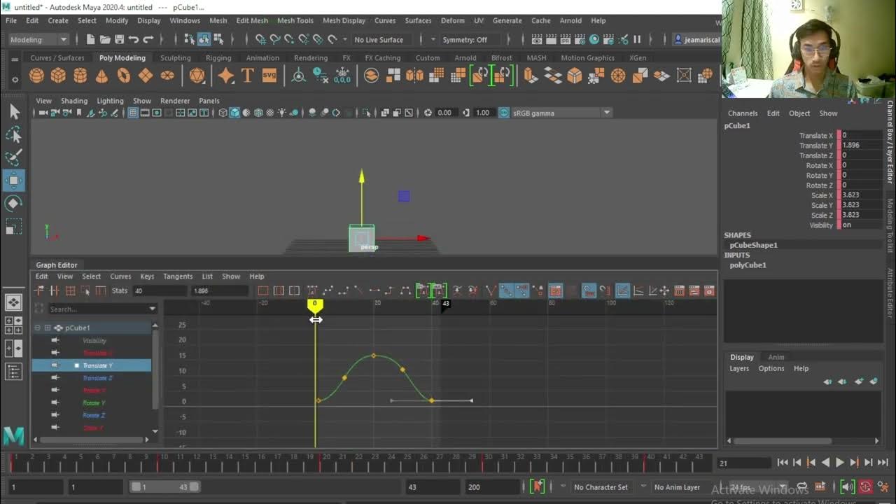 Animation Using Graph Editor in MAYA - YouTube