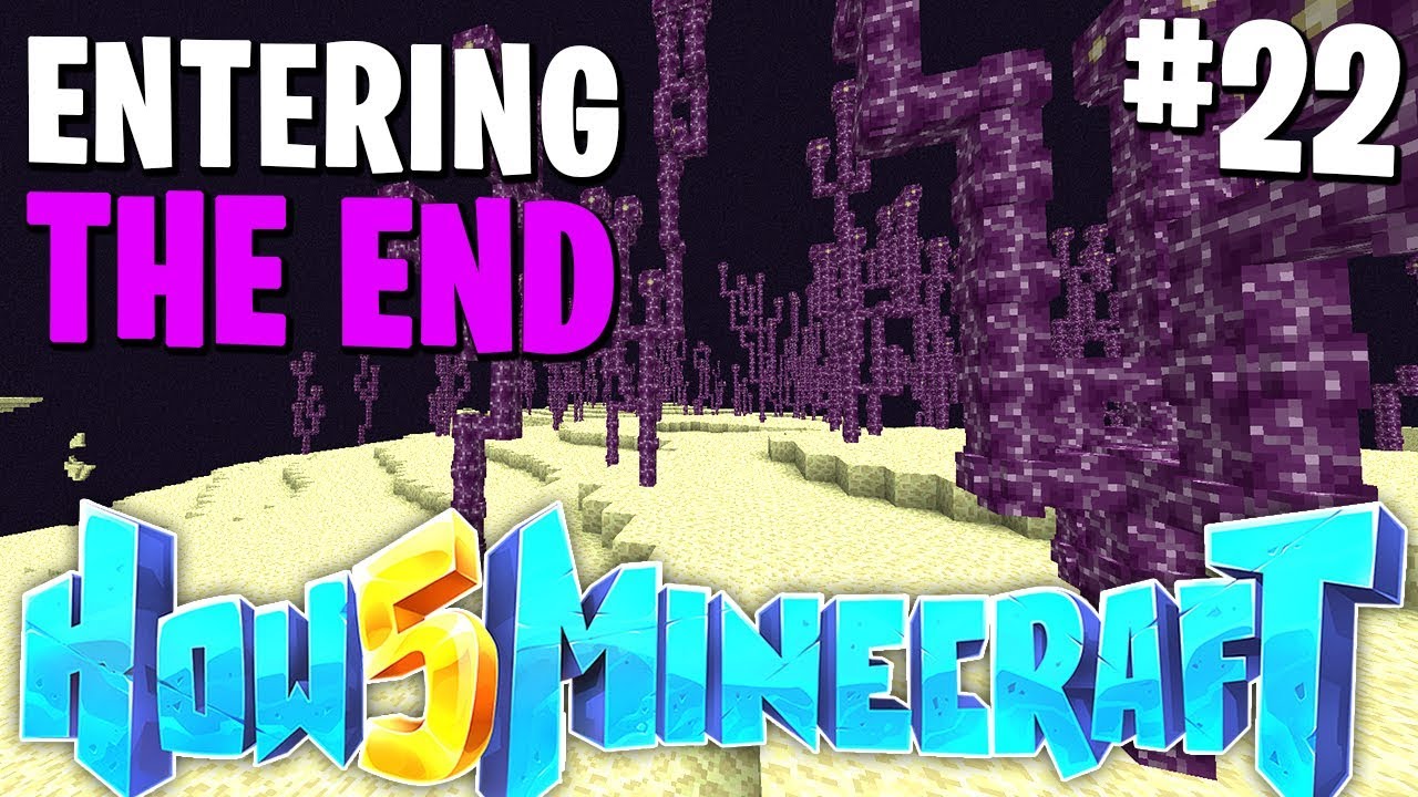FIRST TIME ENTERING THE END!! - How To Minecraft S5 #22 - YouTube