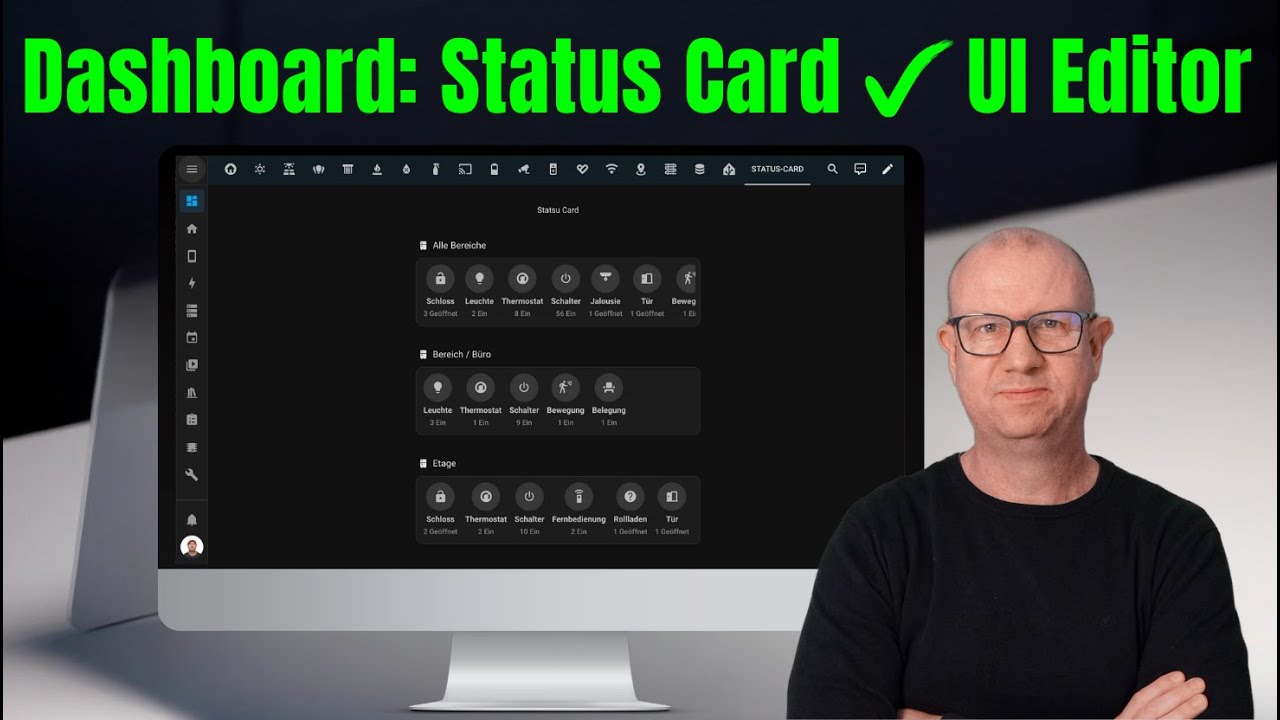 Home Assistant Status Card - Dashboard Statusinformationen mit wenigen ...