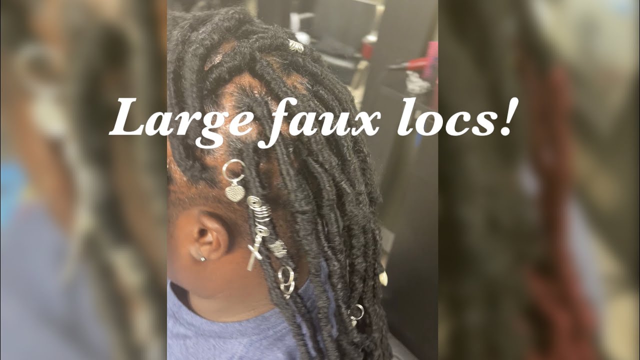 How to do large faux locs - YouTube