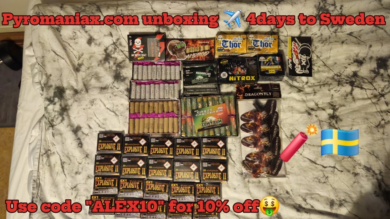 PYROMANIAX UNBOXING to Sweden 🇸🇪 - YouTube