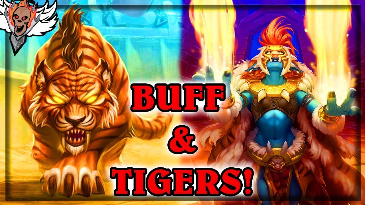 Buff & Tigers 🍀🎲 ~ Hearthstone Rastakhan's Rumble - YouTube