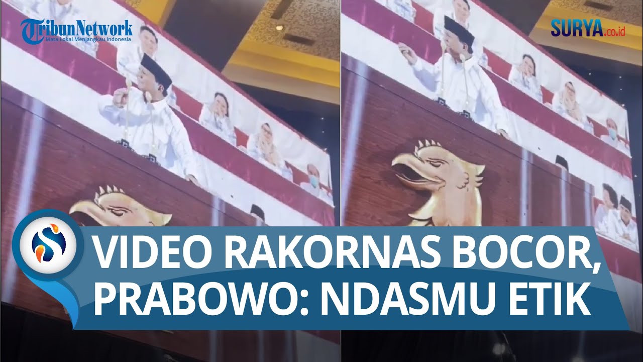 "NDASMU ETIK," Sambutan Prabowo yang Bocor dari Rakornas Tertutup ...