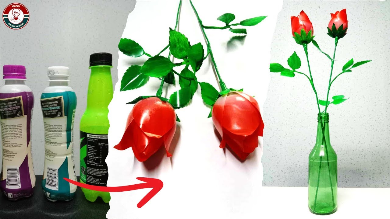 DIY Craft Ideas 🌸 Make Beautiful Flowers from Plastic Bottles - YouTube