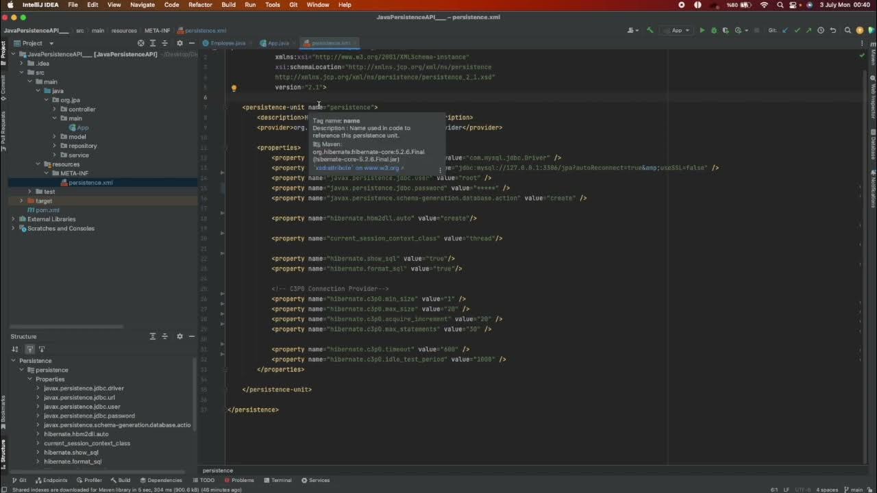 JPA, Hibernate, Spring Boot / Persistence XML Yapısı - YouTube
