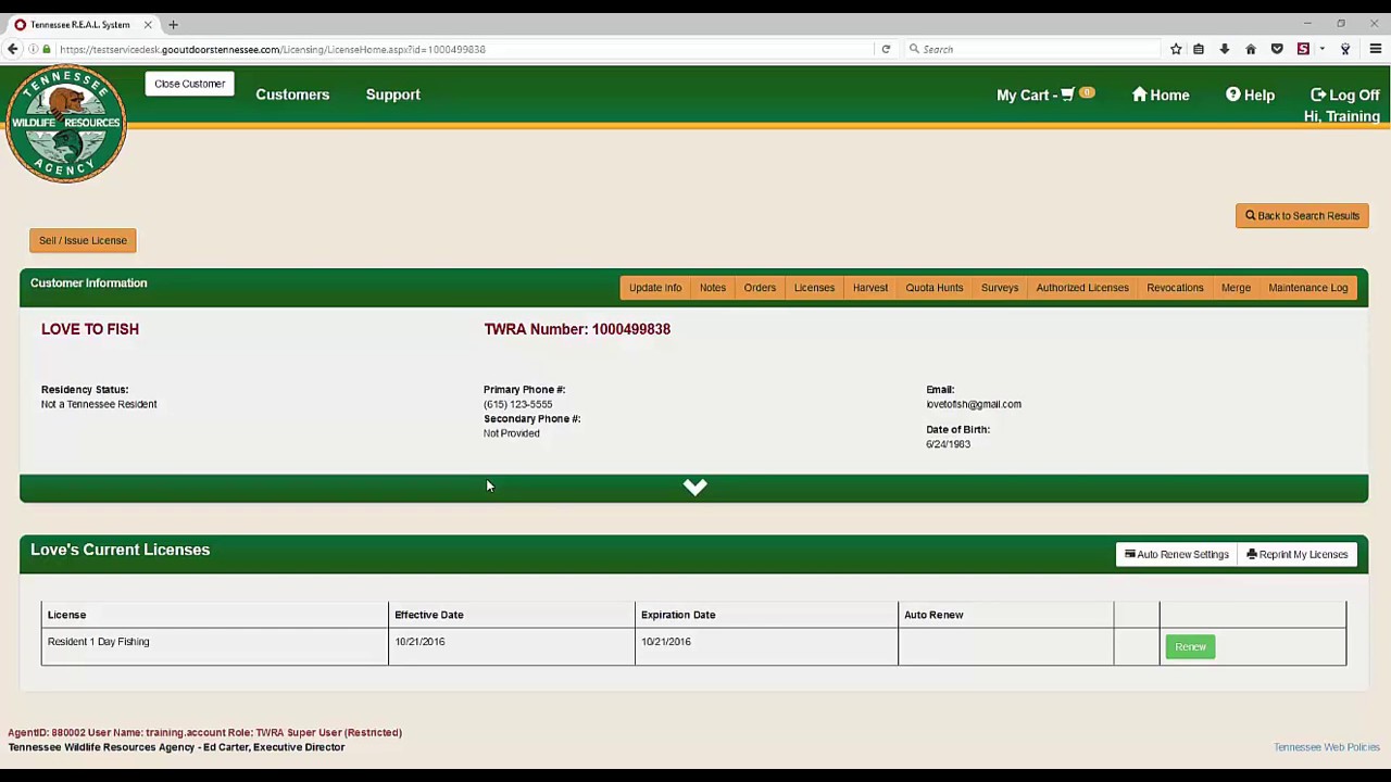 TWRA Service Desk Training - Editing Customer Account Details - YouTube