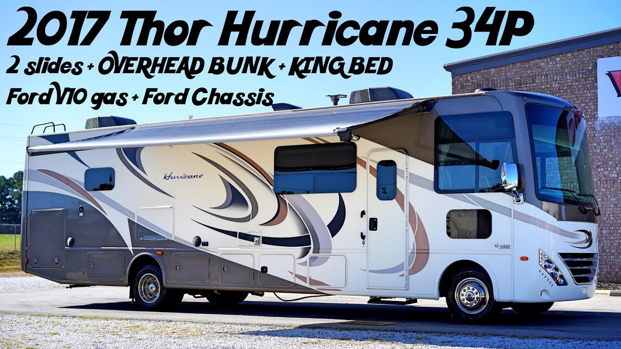 2017 Thor Hurricane 34P A Class Ford V10 Gas Motorhome from Porter’s RV ...