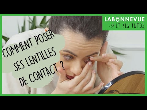 Tuto : mettre et retirer ses lentilles de contact - YouTube