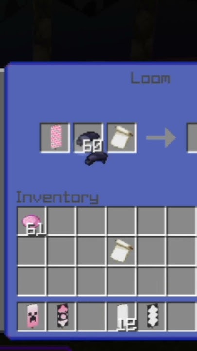 how to use Loom block#Minecraft#PE - YouTube