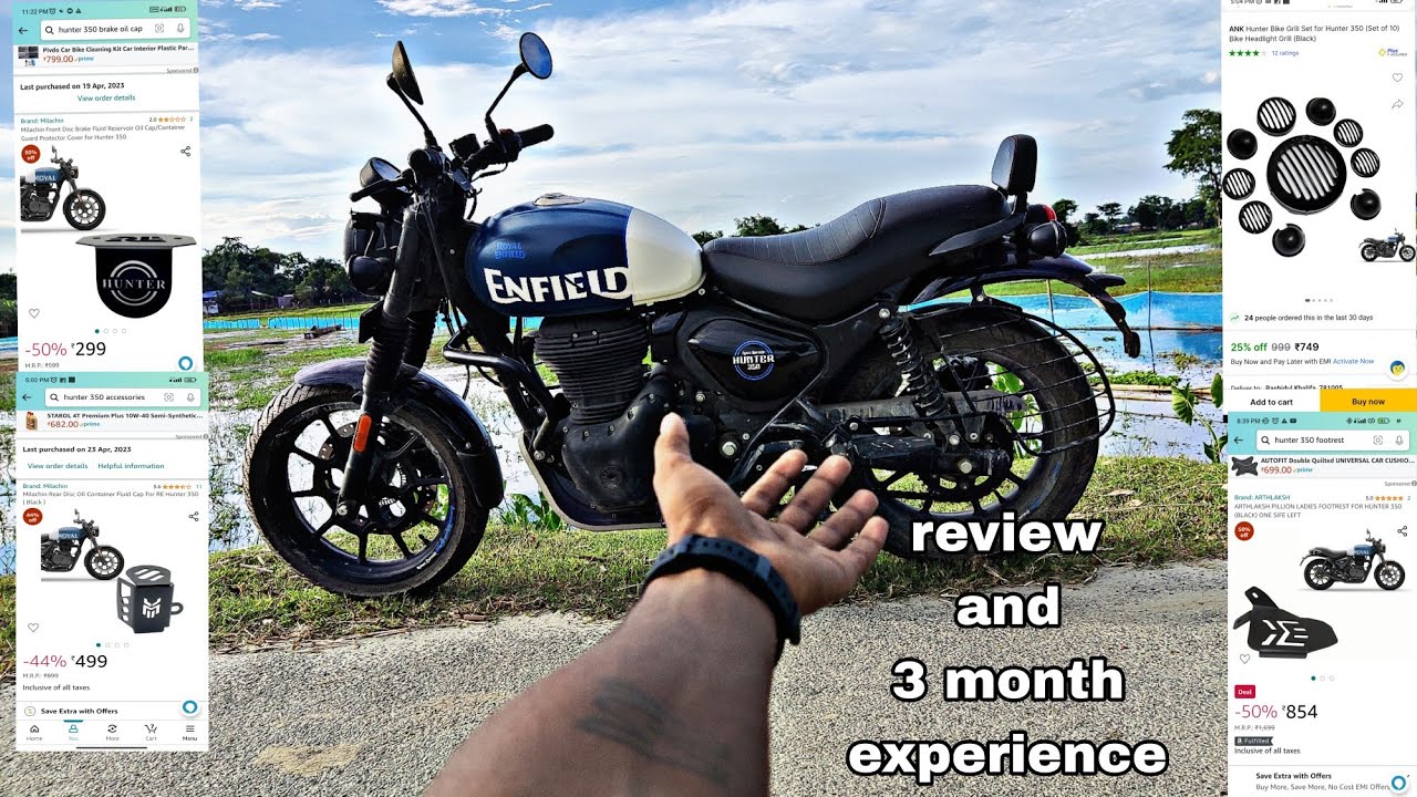 Royal enfield Hunter 350 review and 3 month experience/ hunter 350 ...