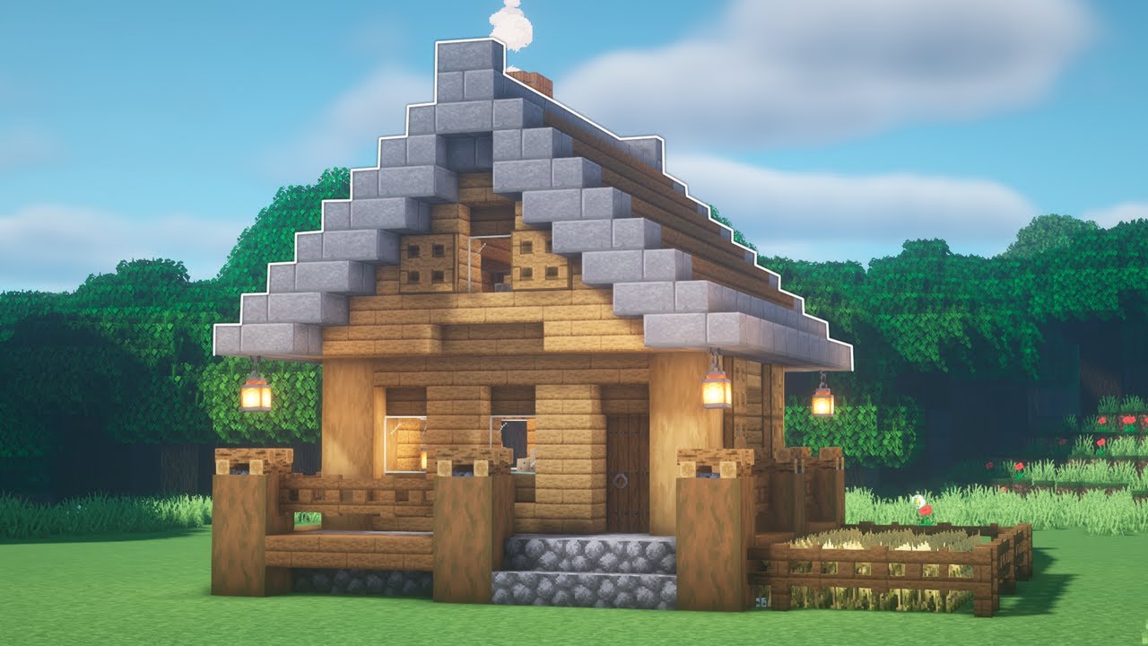 Minecraft: How to Build a Small Survival House - YouTube