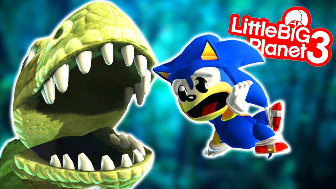Sonic Escaping The Dinosaurs - LittleBigPlanet 3 | EpicLBPTime - YouTube