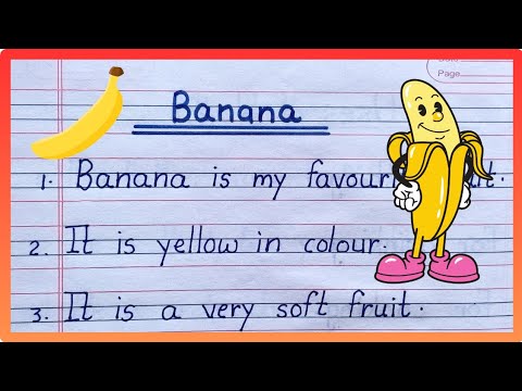 10 sentences about Banana in English || Essay on Banana 🍌 || 10 lines ...