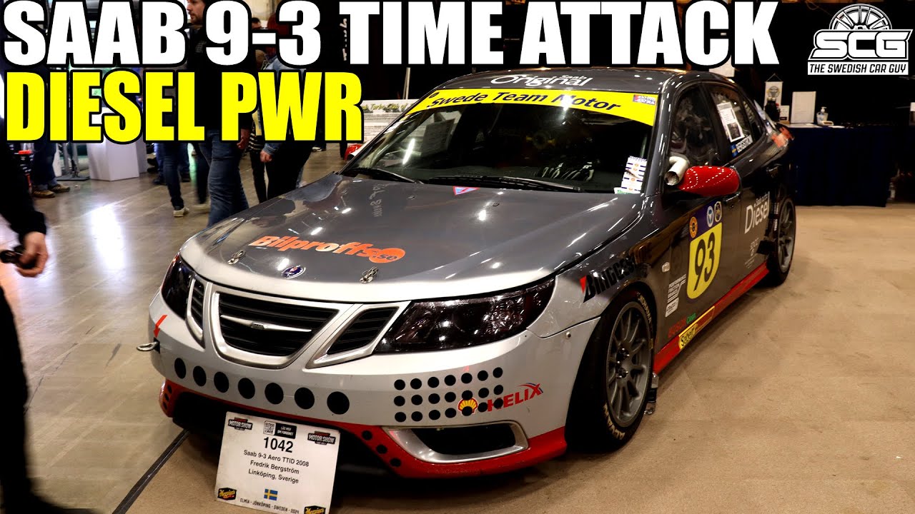 SAAB 9-3 TIME ATTACK BUT IT'S DIESEL POWERED :D - YouTube