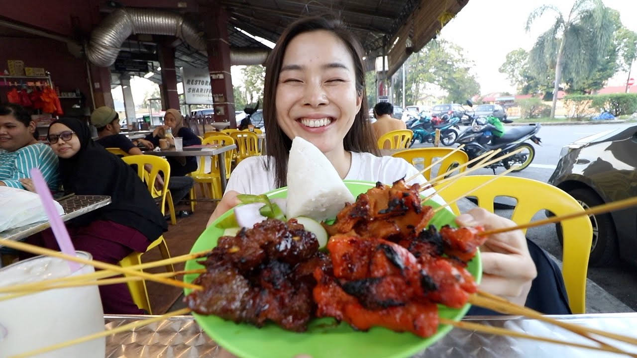 This is how we enjoyed Satay in Malaysia... - YouTube