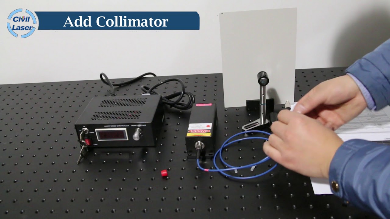 730nm 1200mW Fiber Coupled Laser Lab Semiconductor Laser - YouTube