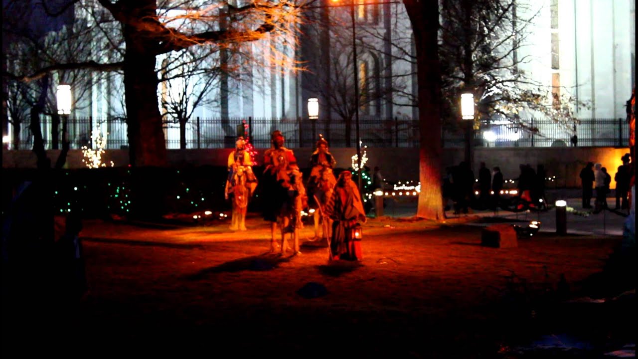 THE NATIVITY....FROM TEMPLE SQUARE SALT LAKE CITY, UTAH - YouTube