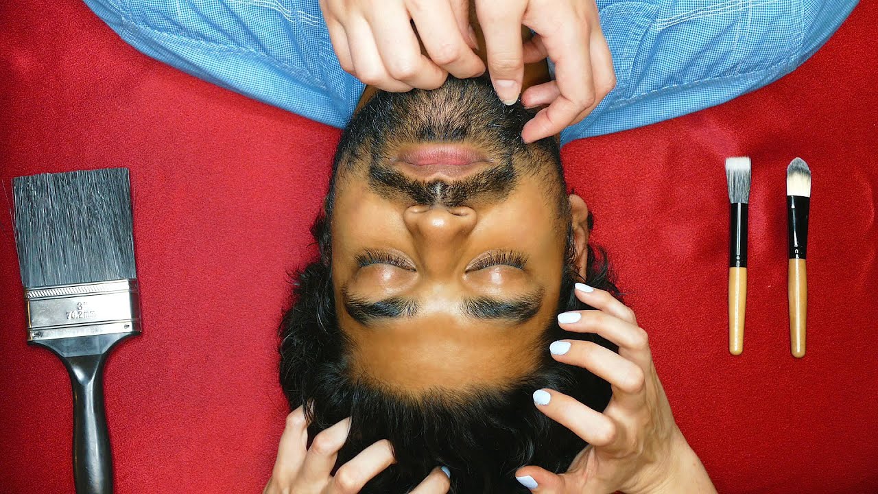 OMG Good! ASMR Scalp Massage, Beard Scratching, Rain Thunder Sounds ...