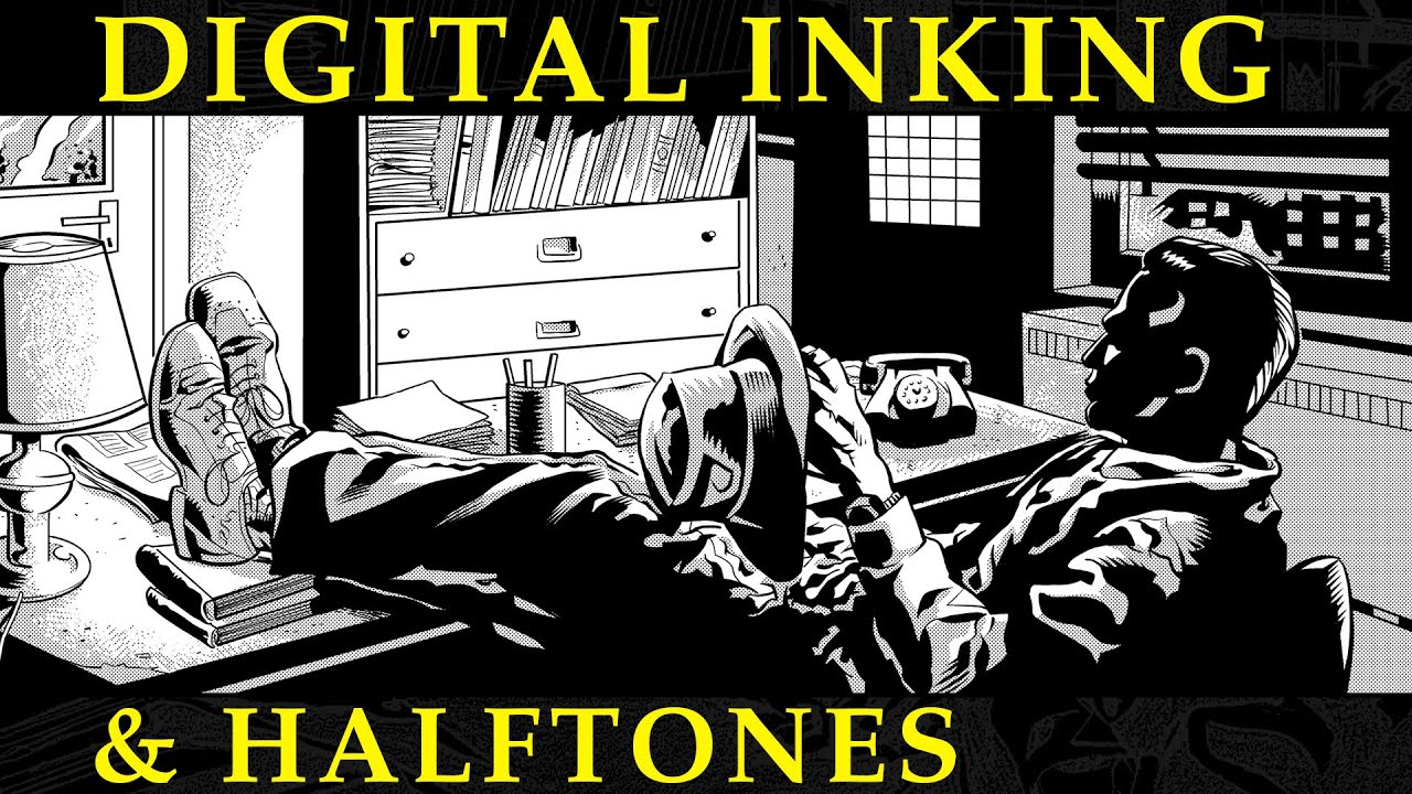 Comic Book Tones with Clip Studio: Digital Inking Process - YouTube