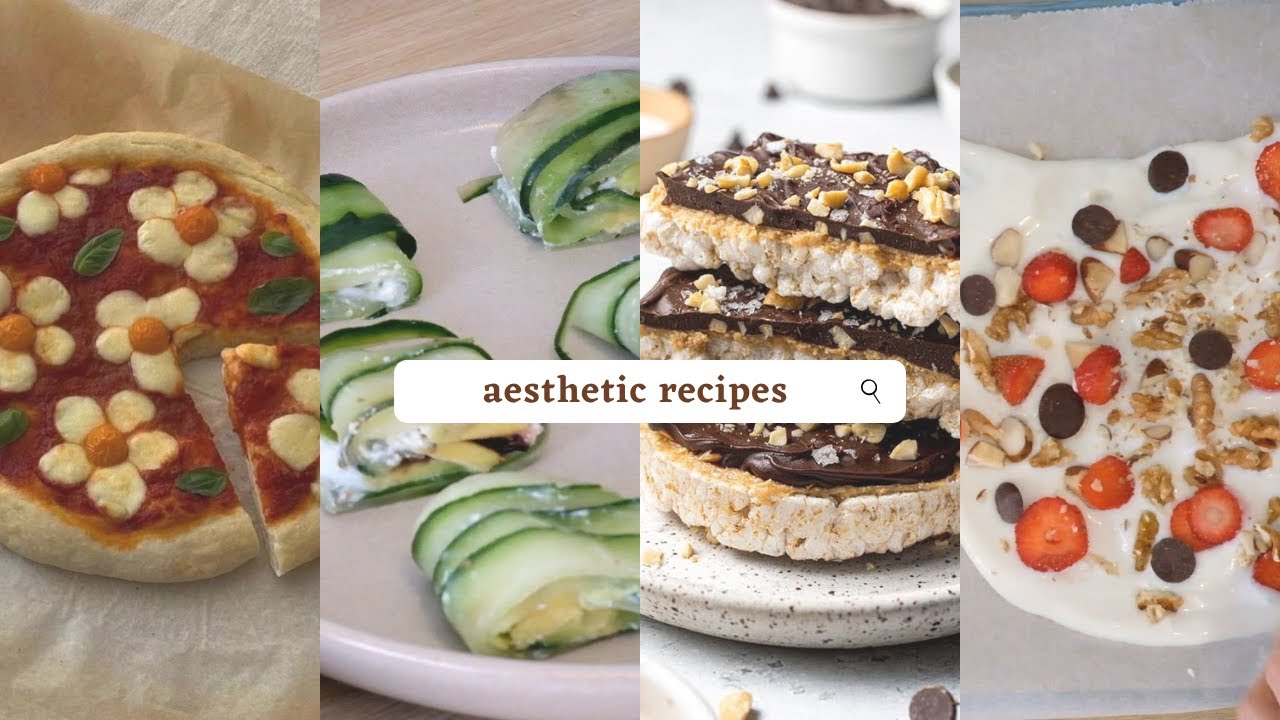 healthy and aesthetic recipes 🍕🍓🍫🥑 - YouTube
