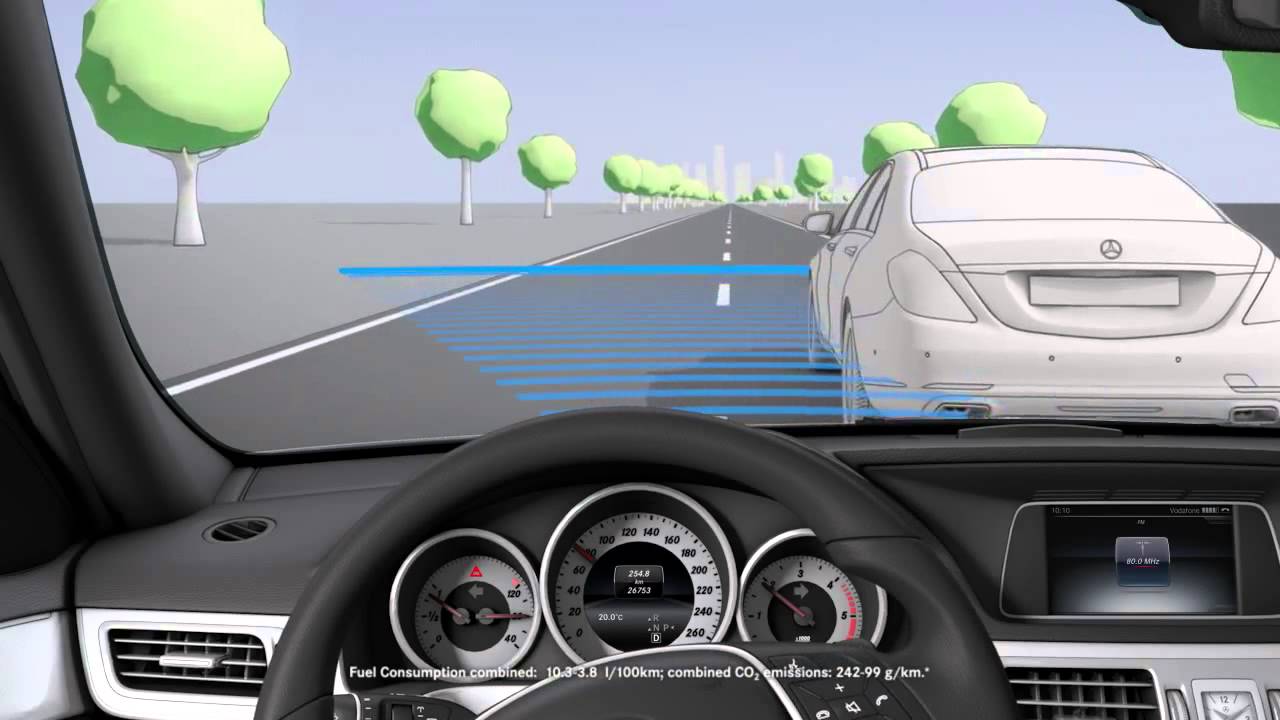 Mercedes Benz TV E Class COLLISION PREVENTION ASSIST PLUS - YouTube