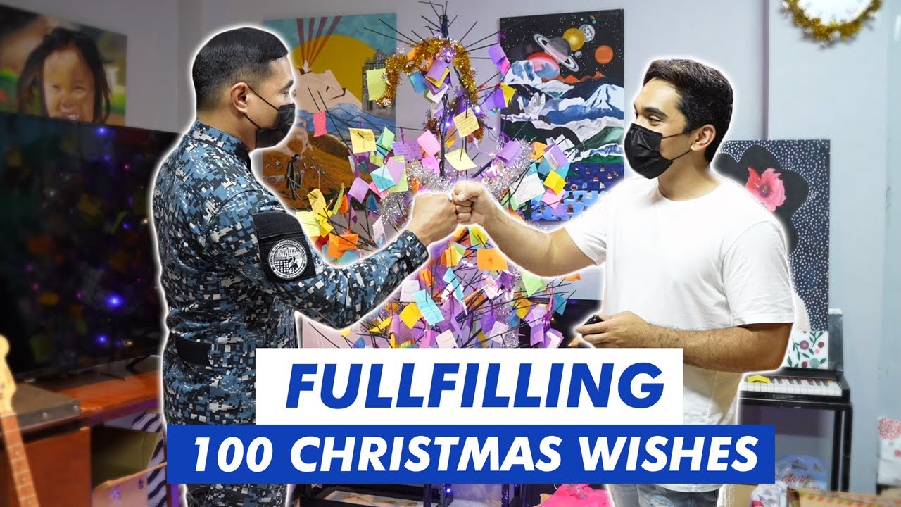 FULFILLING 100 CHRISTMAS WISHES | HASH ALAWI - YouTube