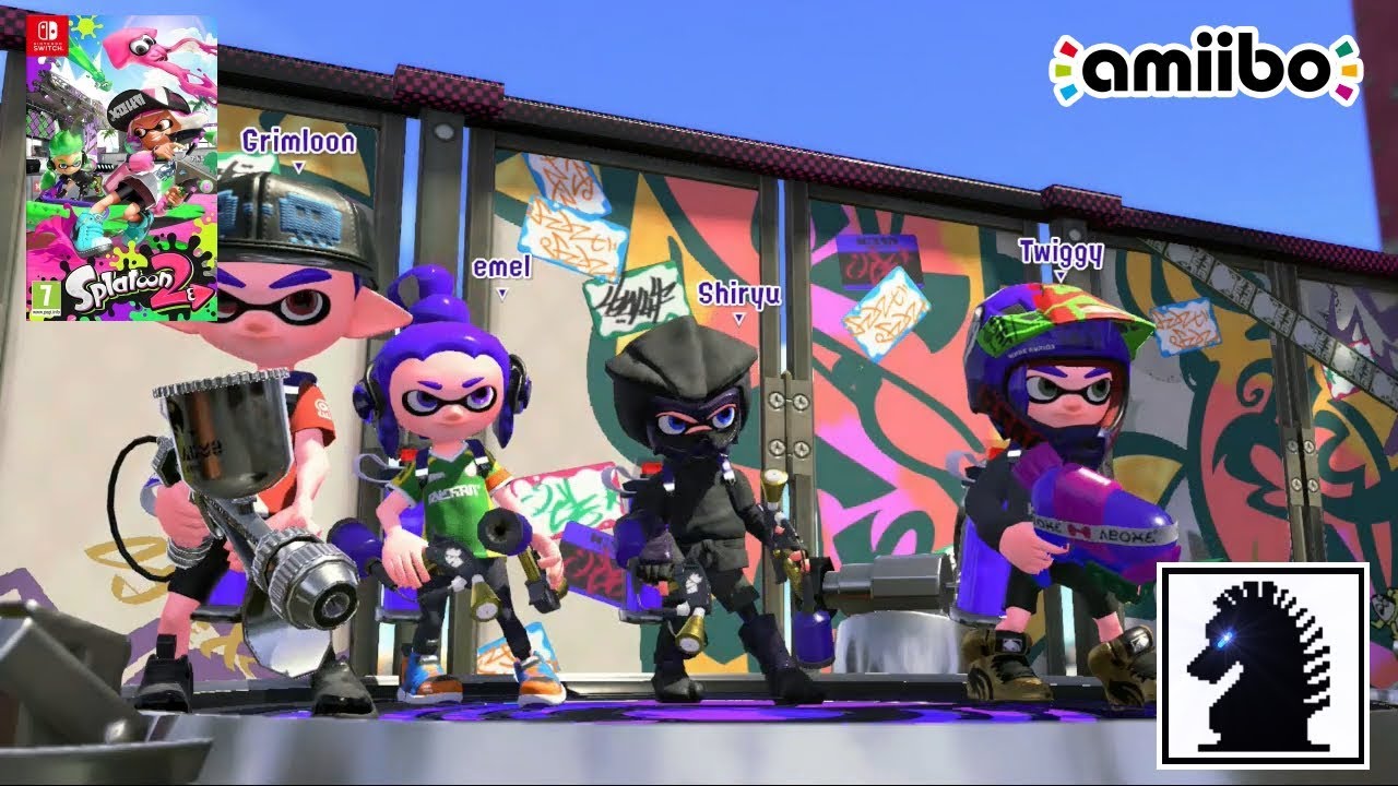 NS Amiibo - Splatoon 2 - Turf Wars: Squinja Uniform Training - YouTube