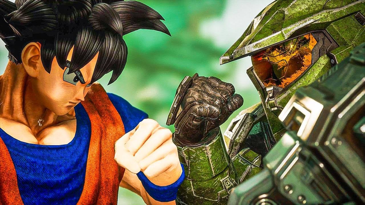 Mortal Kombat 1 - Goku Vs Master Chief (Very Hard) - YouTube