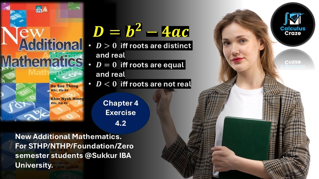 Discriminant D b 2 4ac Nature Of Roots Quadratc Equation