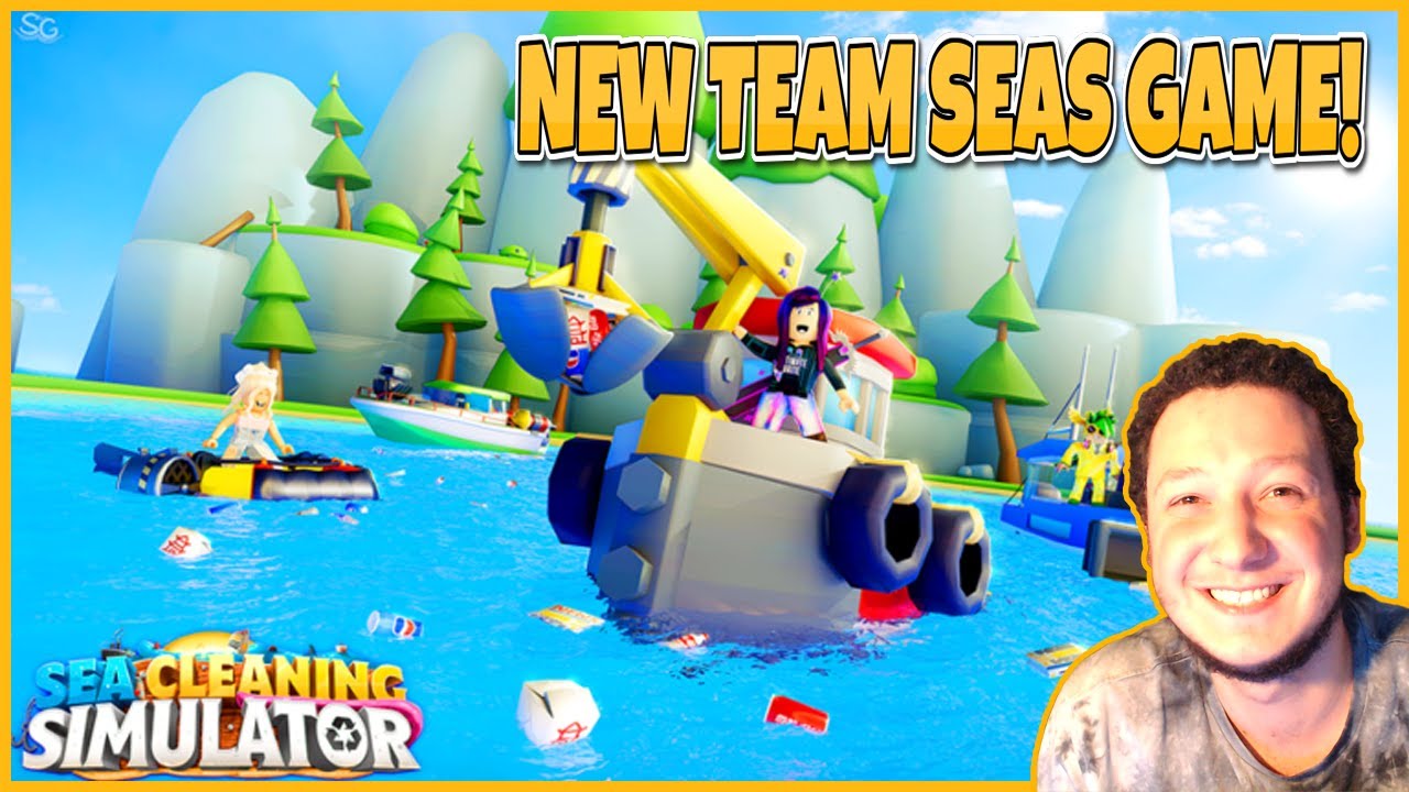 NEW TEAM SEAS GAME! SEA CLEANING SIMULATOR! - YouTube