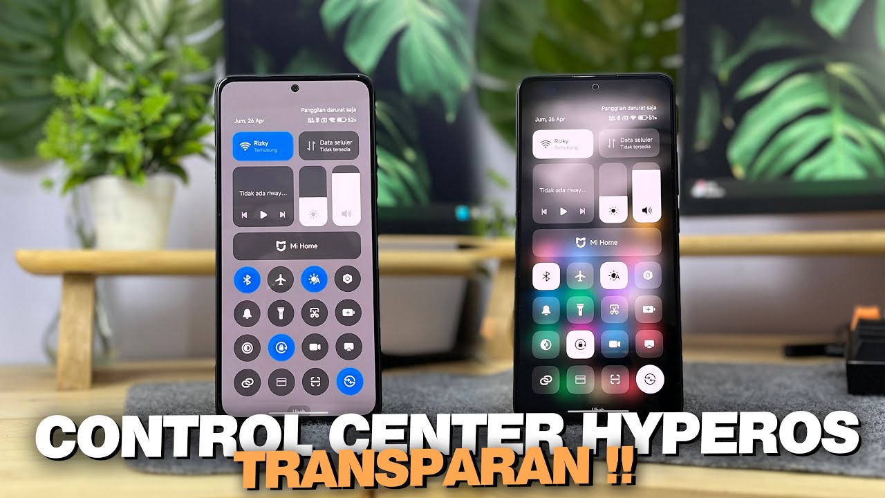 Solusi Control Center HyperOS Abu Abu, Menjadi Transparan !! - YouTube