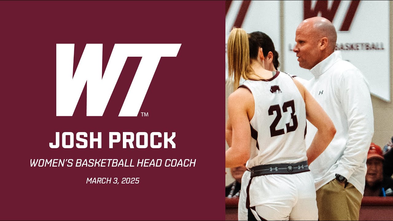 WT Women's Basketball Head Coach Josh Prock (Mar. 3) - YouTube