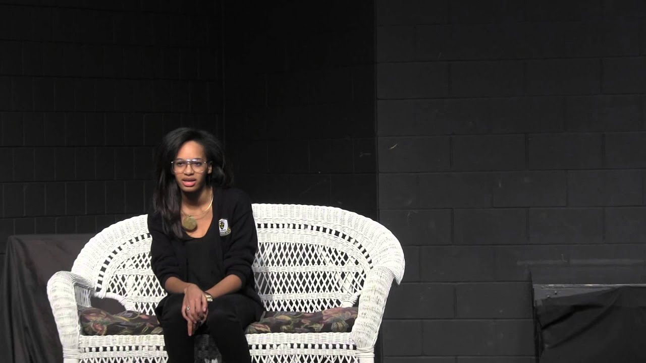 Angela's senior recital, Monologue 1, Beneatha - YouTube