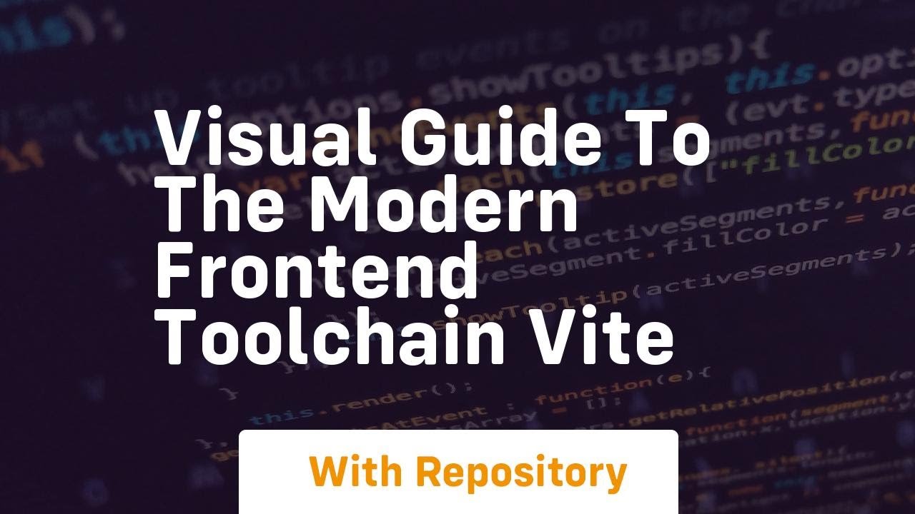 visual guide to the modern frontend toolchain vite - YouTube
