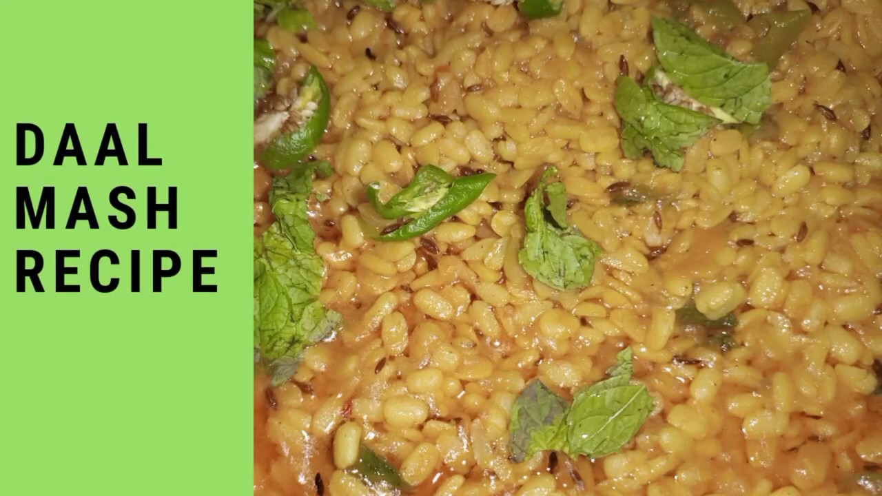 Daal Mash Recipe/How to make daal mash - YouTube