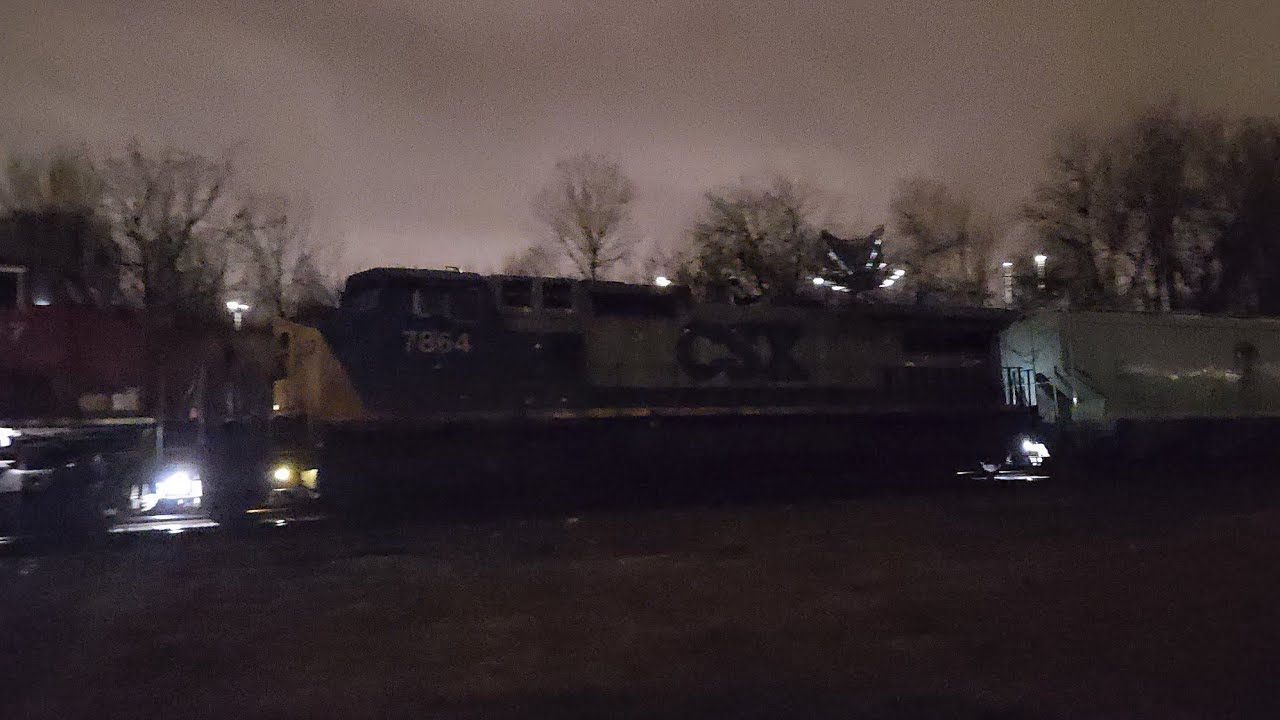 CSX 7864 trails on CP 346 on Canadian Pacific's Watertown Subdivision|1 ...