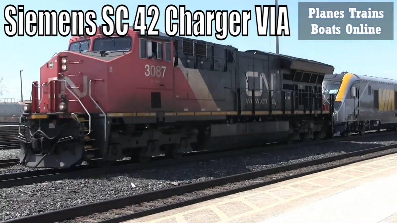 CN P276 With Brand New Siemens SC 42 Charger VIA Trains In Sarnia Apr ...