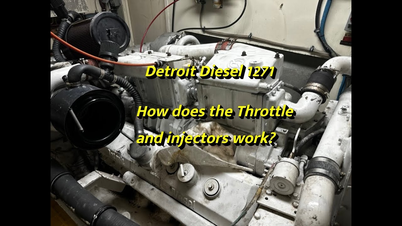 Detroit diesel governor and booster spring - YouTube