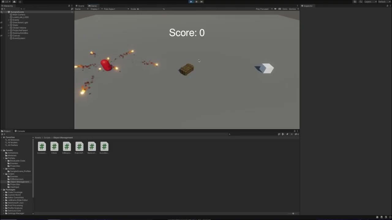 Unity Tutorial: A framework for object destruction - YouTube