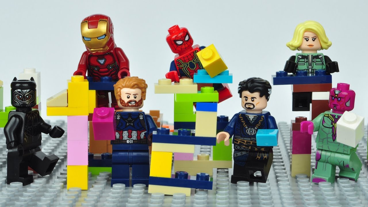 Lego Avengers Infinity War Brick Building Learn Numbers Superhero ...