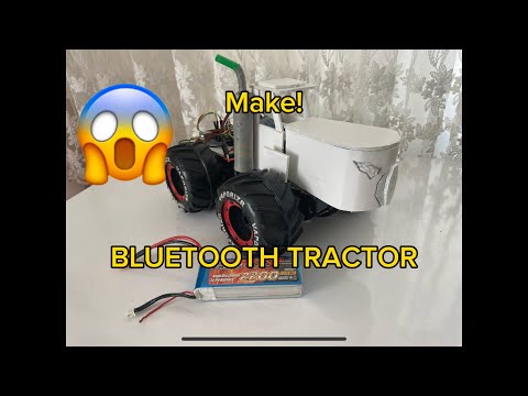 Bluetooth control rc tractor!! Homemade Arduino traktör