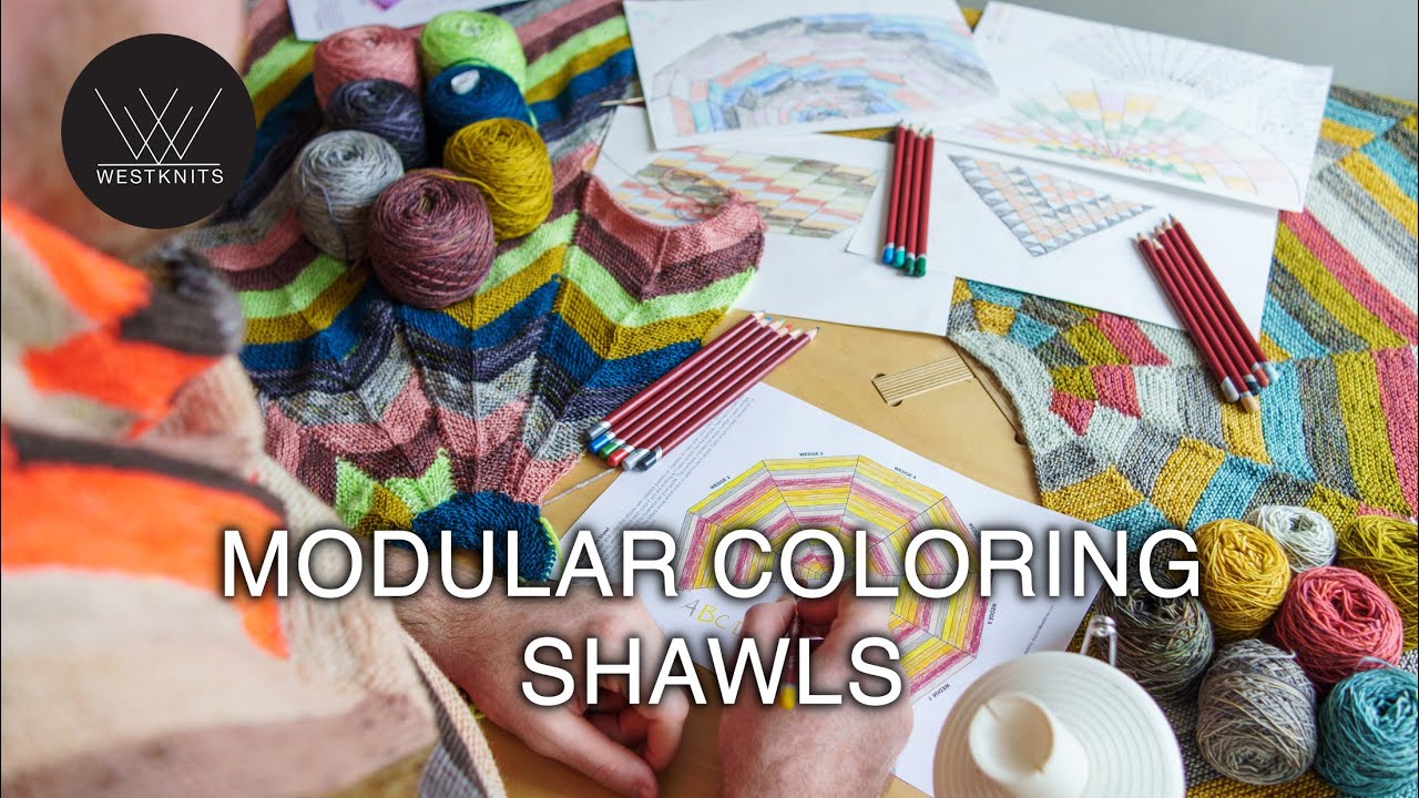 Modular Coloring Shawls - YouTube