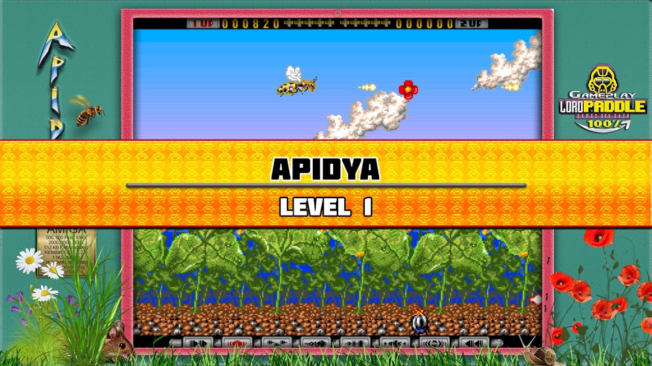 Apidya Level 1 (Amiga) Gameplay 100% - YouTube
