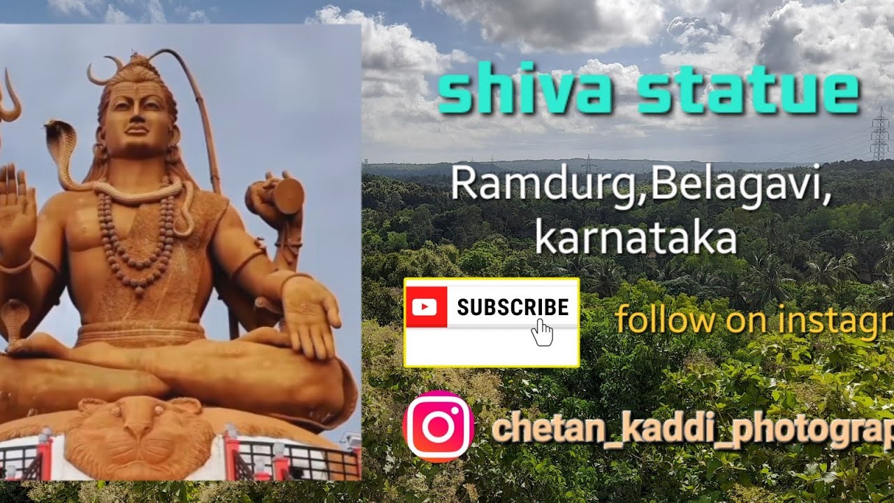 shiva statue Ramdurg. Belagavi district - YouTube