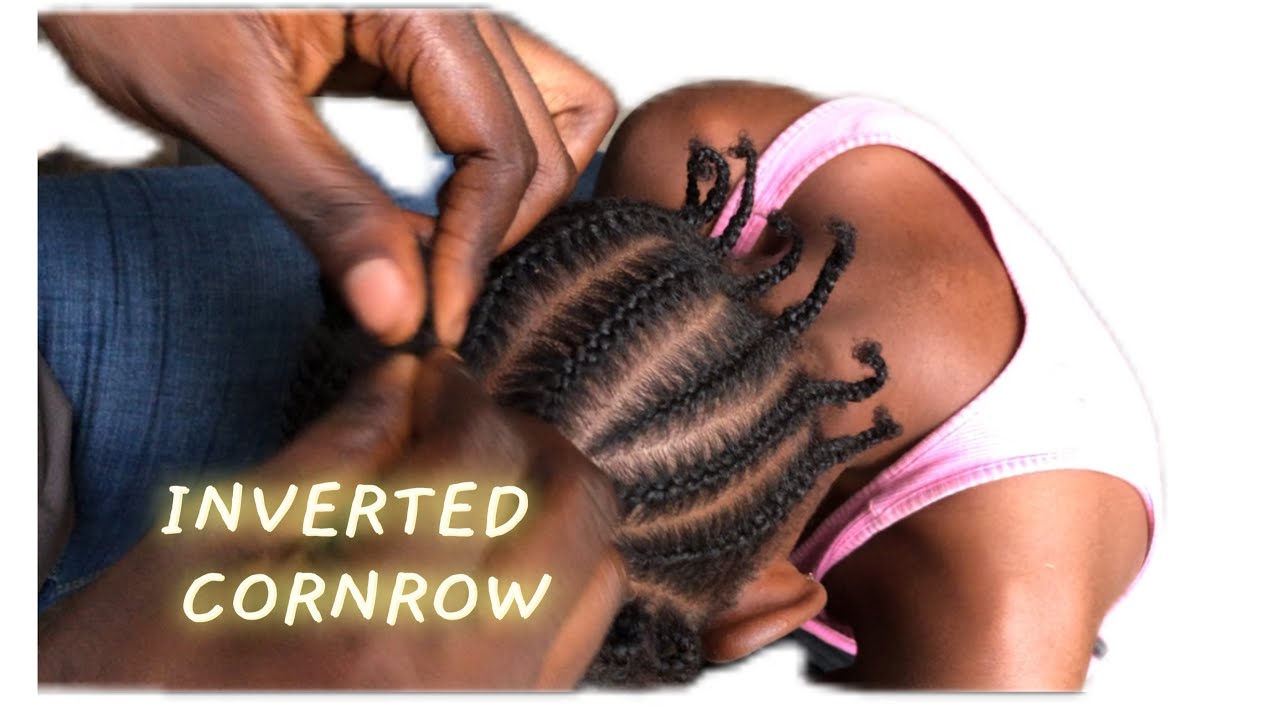 INVERTED CORNROW / UNDERBRAID TUTORIAL - HOW TO DO FRENCH BRAIDS - YouTube