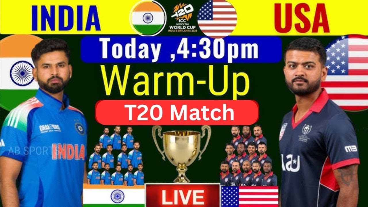IND vs USA Live Match Today | T20 World Cup Warm Up Match LIVE | Crick ...