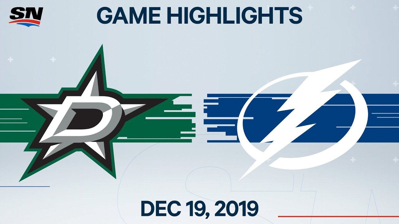 NHL Highlights | Stars vs Lightning - Dec. 19, 2019 - YouTube