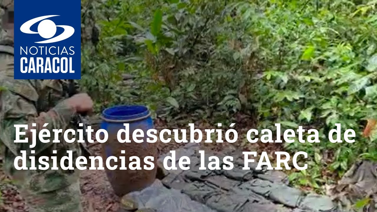 Ejército descubrió caleta de disidencias de las FARC con uniformes de ...
